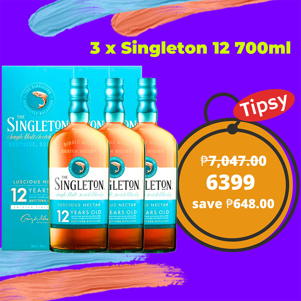 3 x Singleton 12 700ml – Tipsy