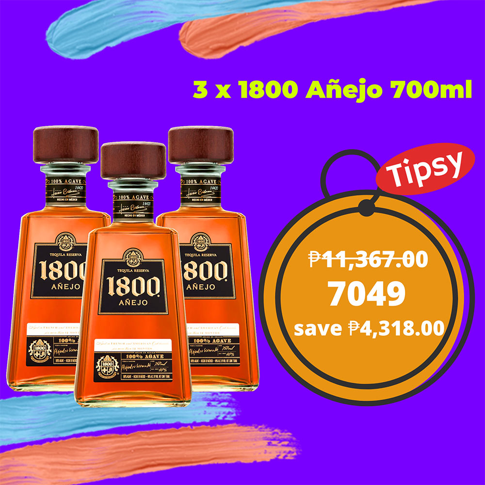 3 x 1800 Añejo 700ml – Tipsy