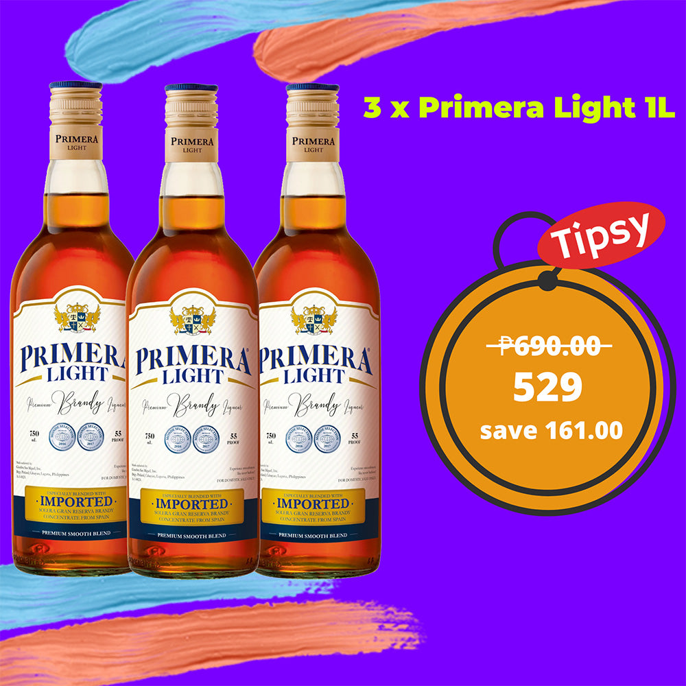 3 x Primera Light 1L – Tipsy