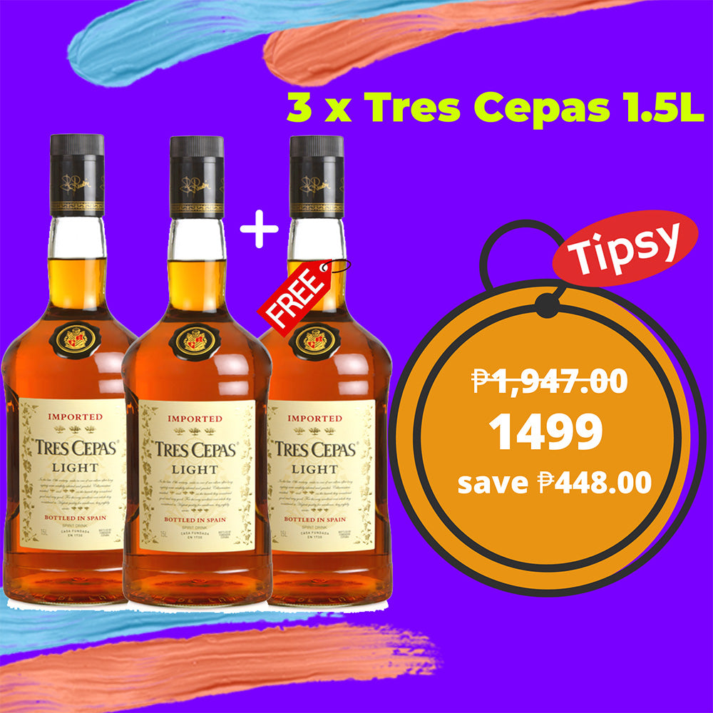 3 x Tres Cepas 1.5L – Tipsy