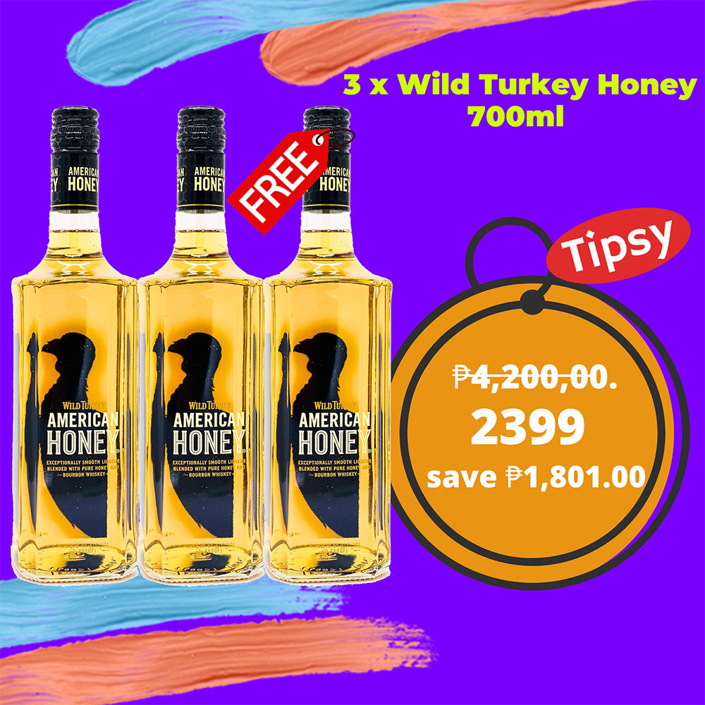 3 x Wild Turkey Honey 700ml – Tipsy