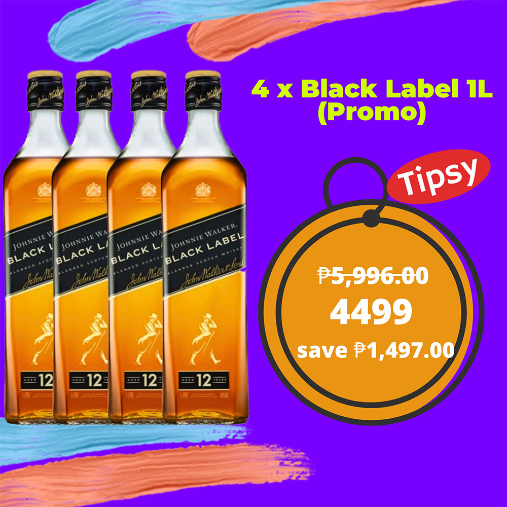 4 x Black Label 1L (Promo) – Tipsy