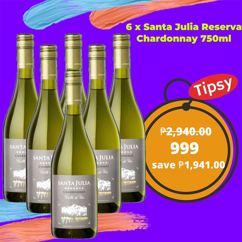 6 x Santa Julia Reserva Chardonnay 750ml – Tipsy