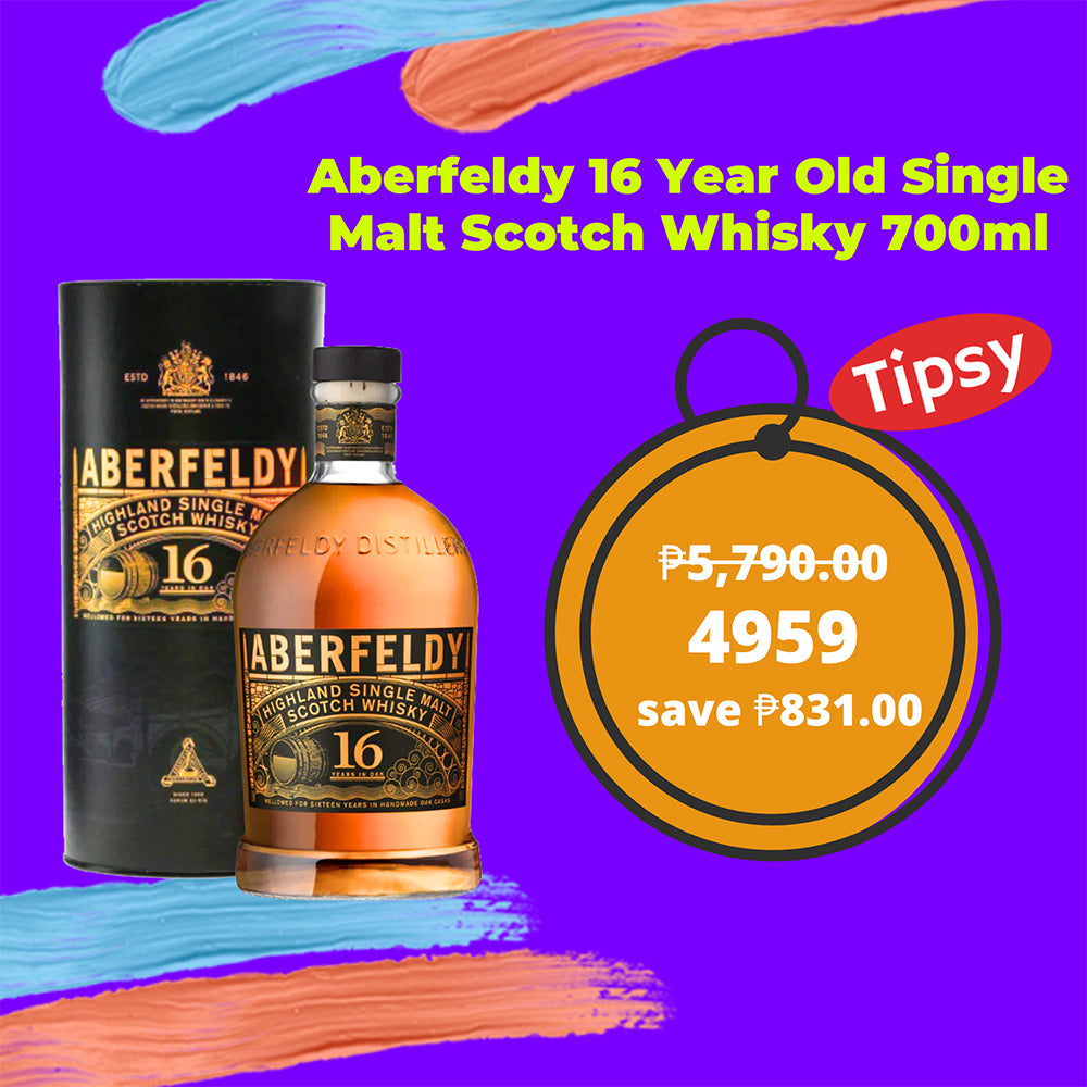 Aberfeldy 16 Year Old Single Malt Scotch Whisky 700ml – Tipsy