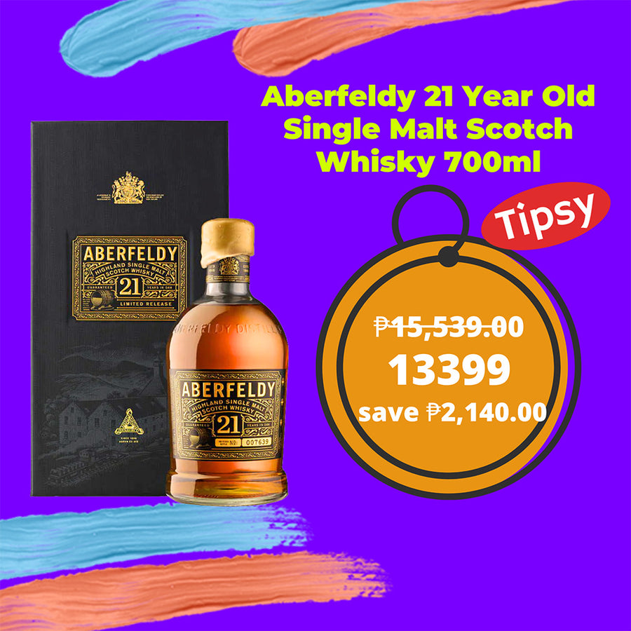 Aberfeldy 21 Year Old Single Malt Scotch Whisky 700ml – Tipsy