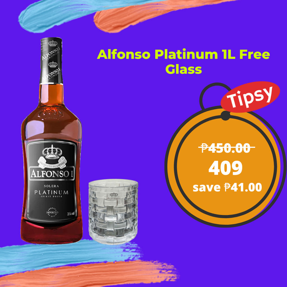 Buy Alfonso Platinum Brandy 1L Free Glass at a Very Affordable Price i ...