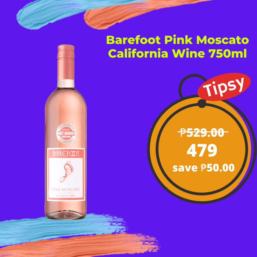 Barefoot Pink Moscato California Wine 750ml – Tipsy