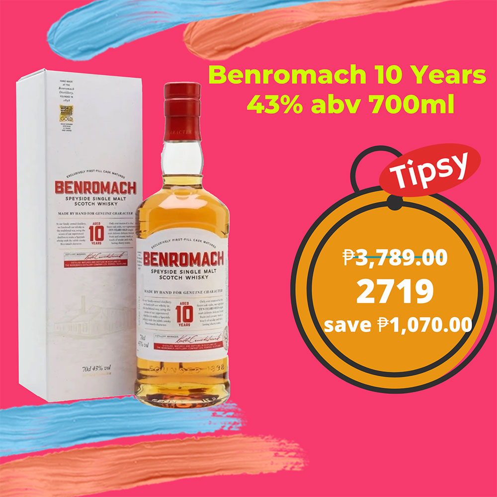 Buy Benromach 10 Years Old 43% abv 700ml Single Malt Whisky at a Very – Tipsy