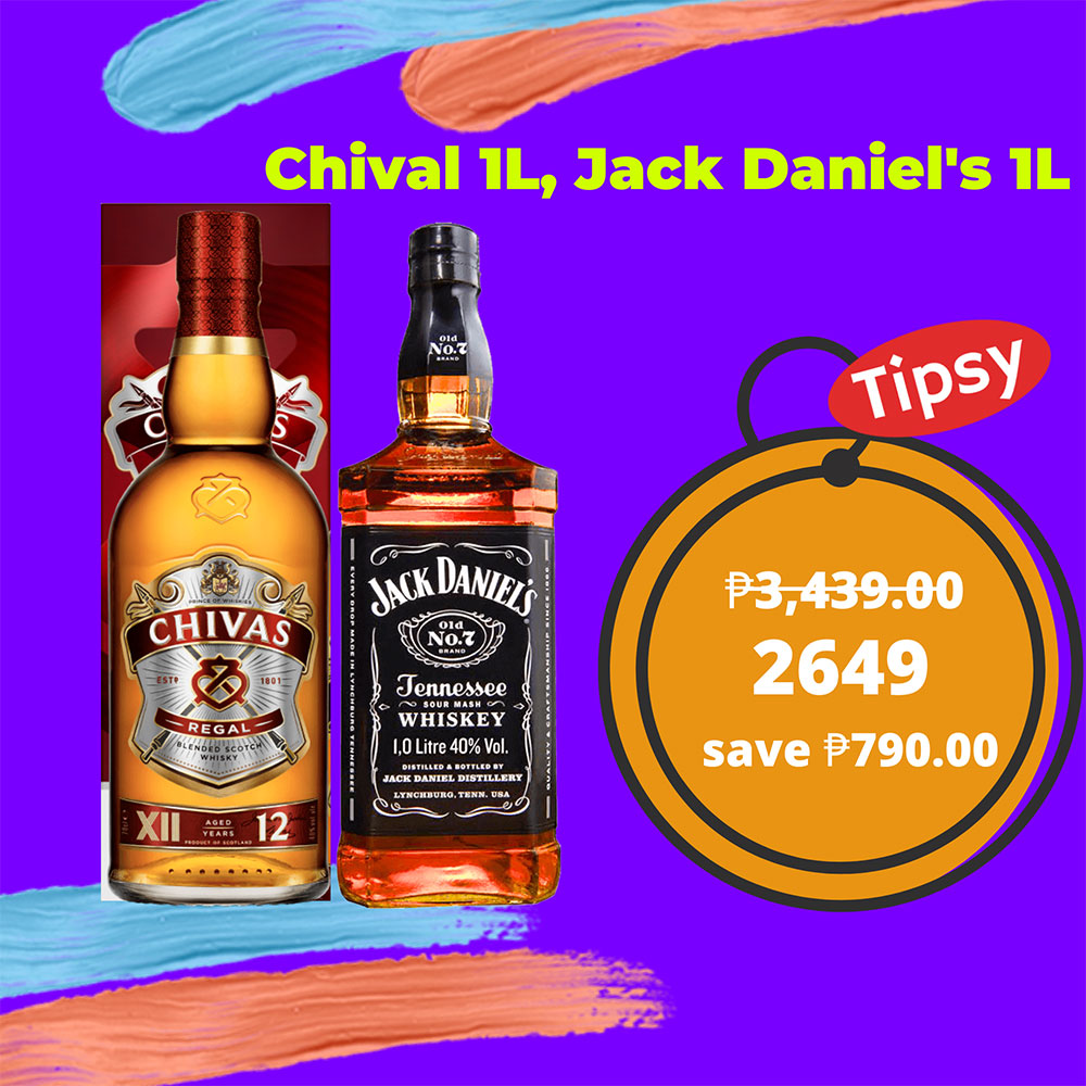 Chival Regal 1L, Jack Daniel's 1L – Tipsy