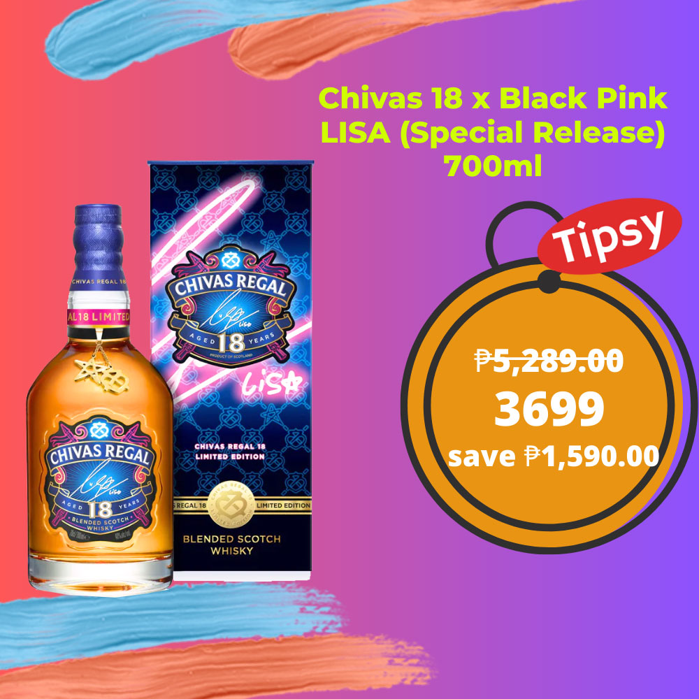 Buy Chivas 18 x Black Pink LISA (Special Release) 700ml at a Very Affo ...