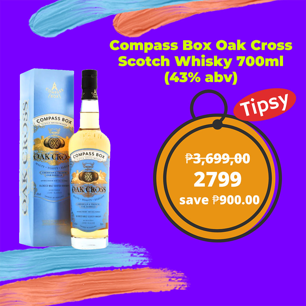 Compass Box Oak Cross Scotch Whisky 700ml (43% abv) – Tipsy