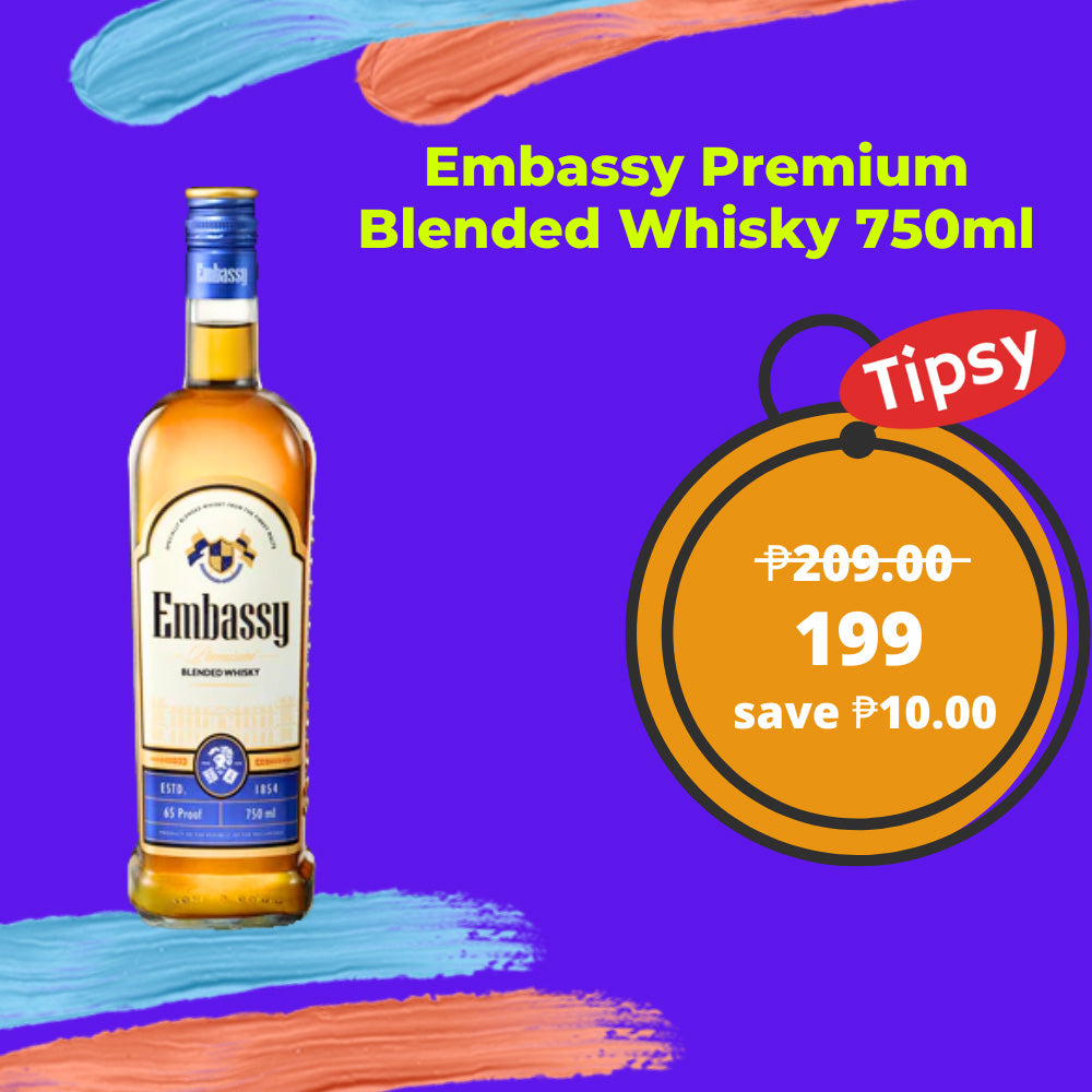 Embassy Premium Blended Whisky 750ml – Tipsy