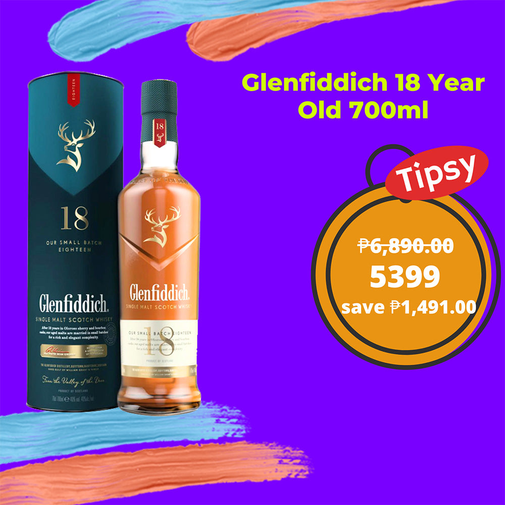 Glenfiddich 18 Year Old 700ml Price PH, reviews, country of origin, flavors, sizes and type of ...