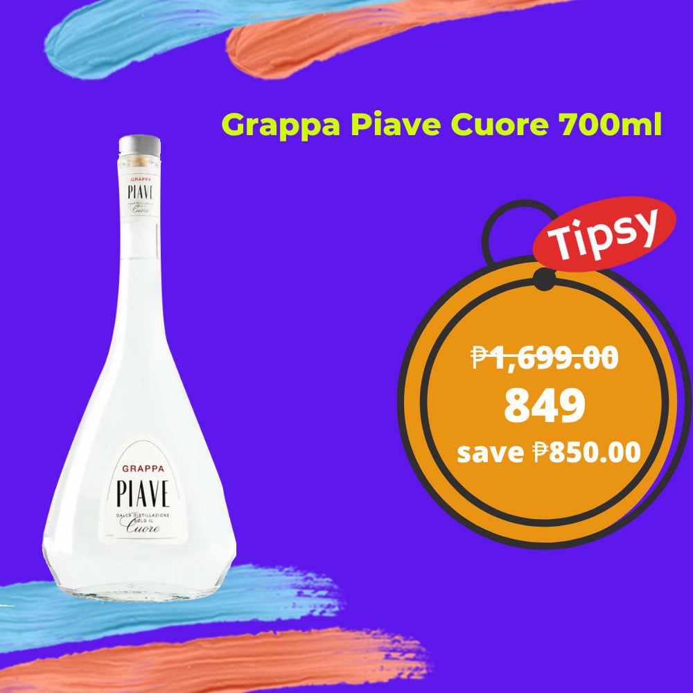 Buy Grappa Piave Cuore 700ml at a Very Affordable Price in the Philipp ...