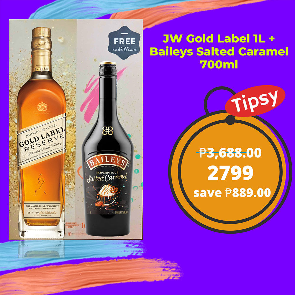 JW Gold Label 1L + Baileys Salted Caramel 700ml – Tipsy
