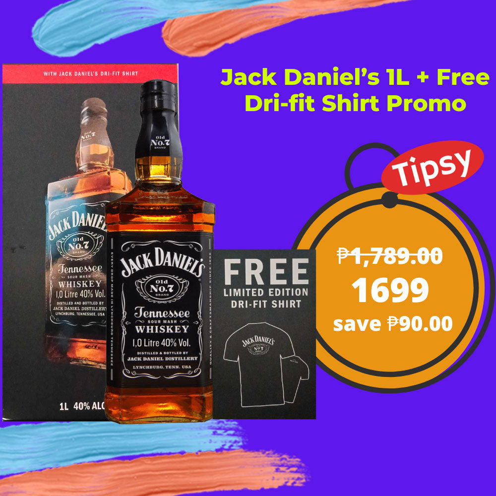 Jack Daniel’s 1L + Free Dri-fit Shirt Promo – Tipsy