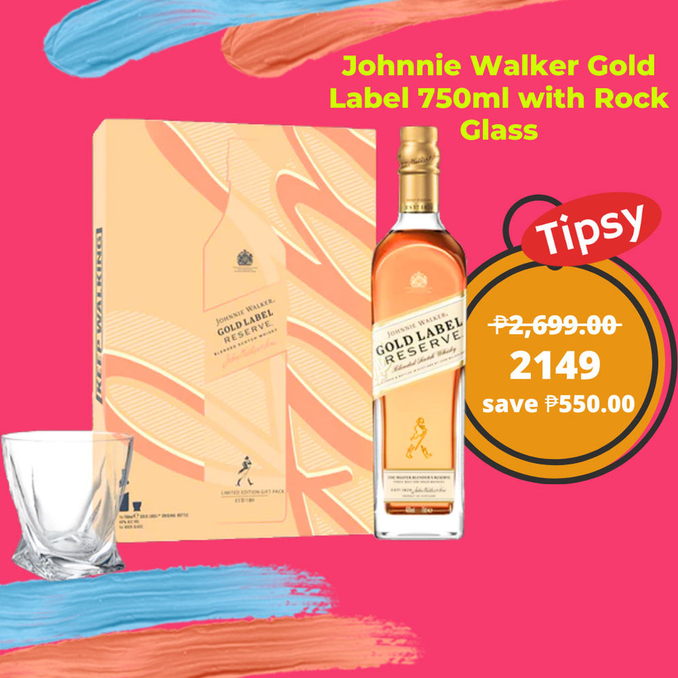 Buy Johnnie Walker Gold Label Whisky 750ml w/ Rock Glass at a Very Aff ...