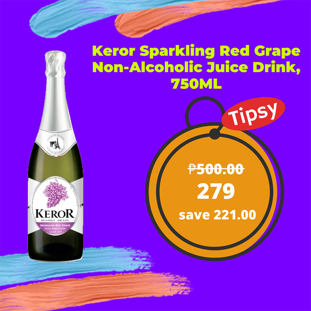 Keror Sparkling Red Grape Non-Alcoholic Juice Drink, 750ML – Tipsy