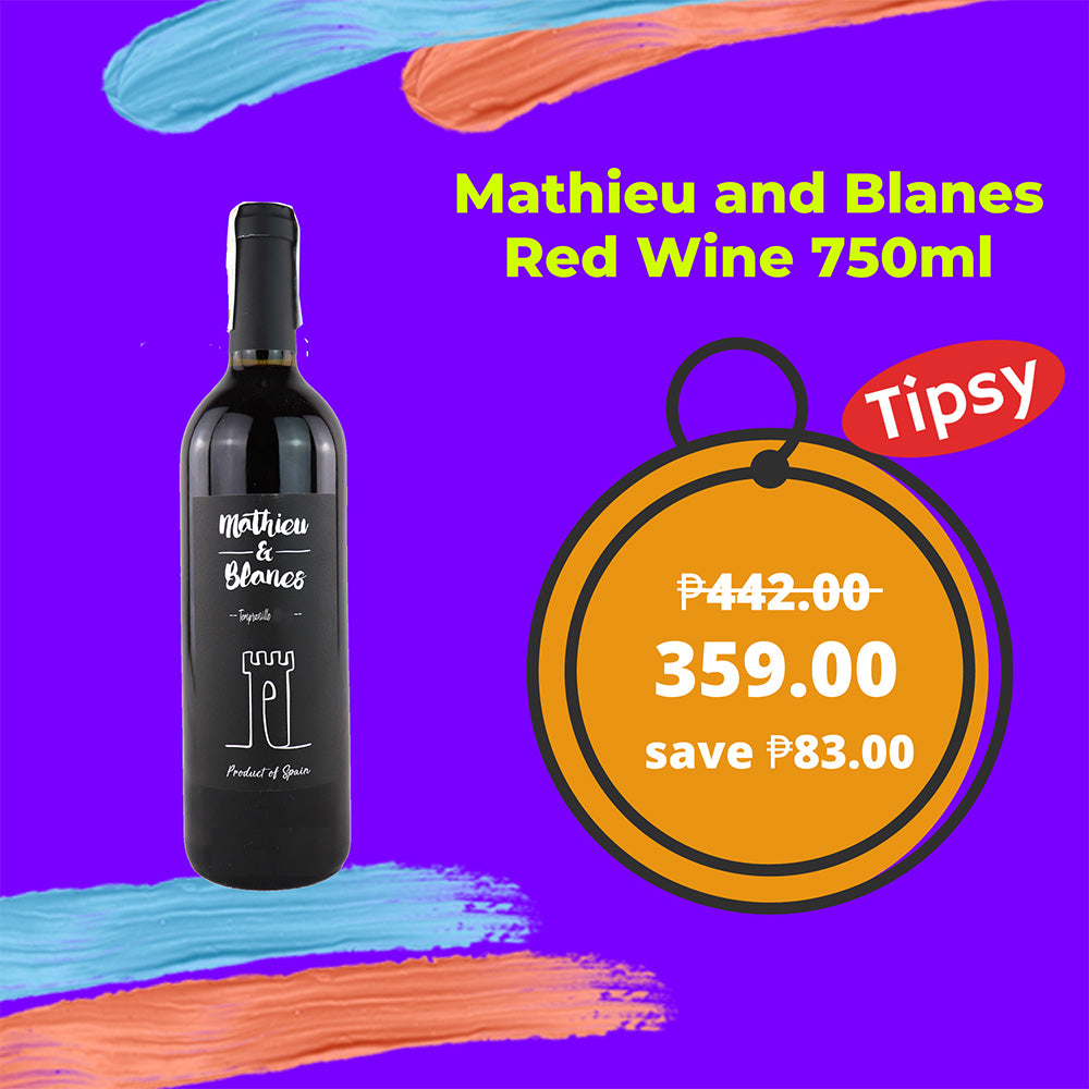 Mathieu and Blanes Red Wine 750ml Price PH, reviews, country of origin ...