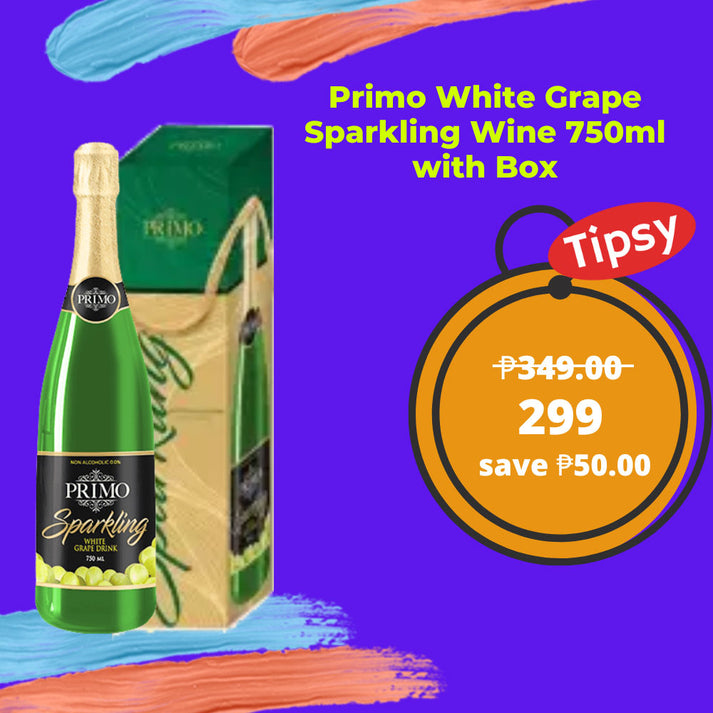 Primo White Grape Sparkling Wine 750ml with Box – Tipsy