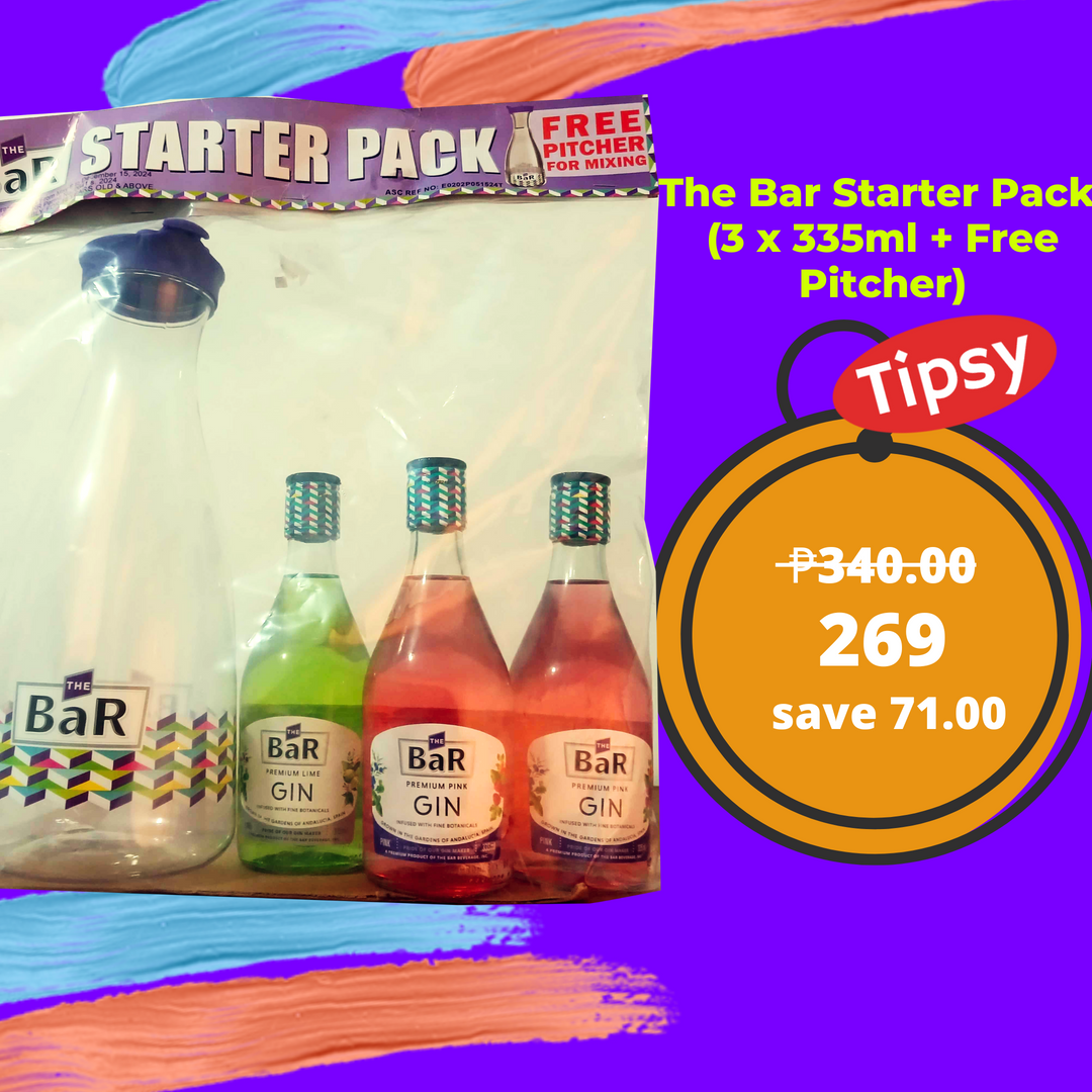 The Bar Starter Pack (3 x 335ml + Free Pitcher) – Tipsy