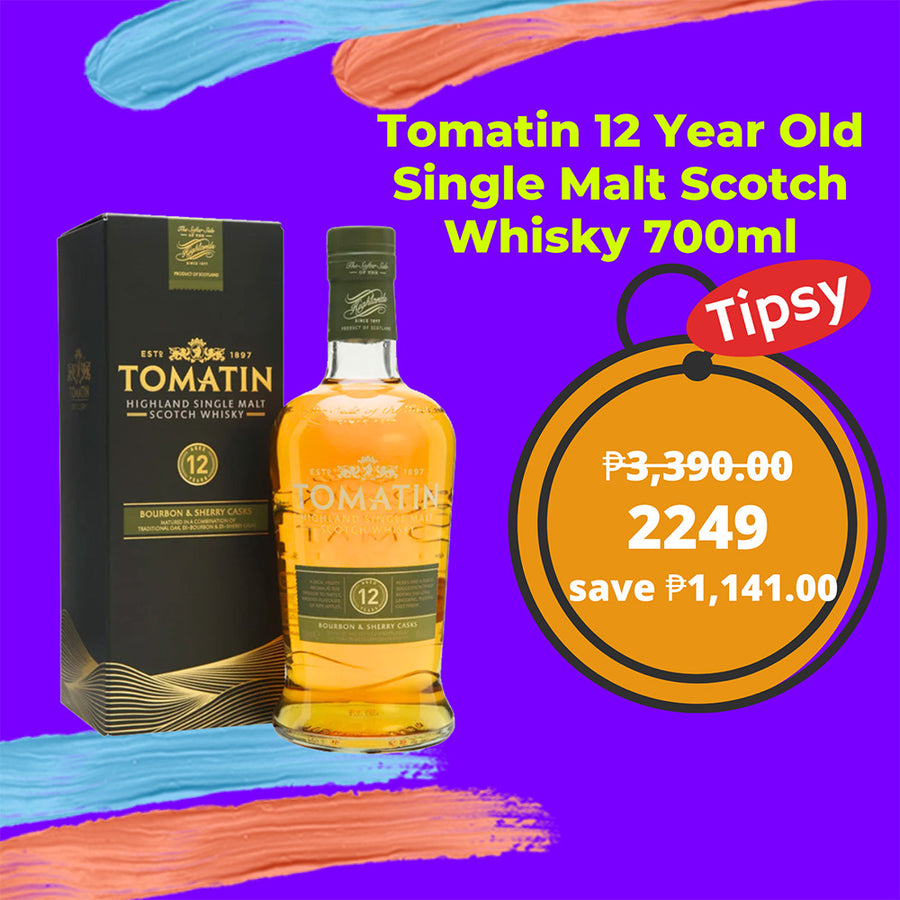 Tomatin 12 Year Old Single Malt Scotch Whisky 700ml – Tipsy