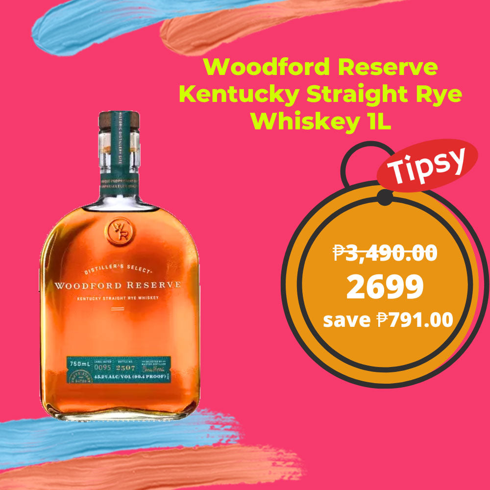Woodford Reserve Kentucky Straight Rye Whiskey 1L – Tipsy