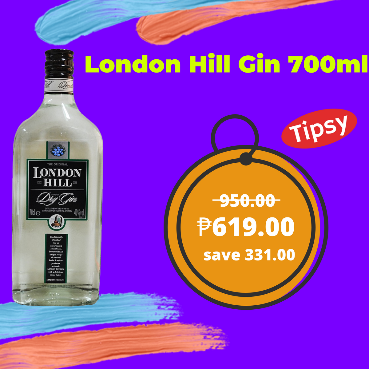 View London Hill Gin 700ml price PH, reviews, country of origin ...