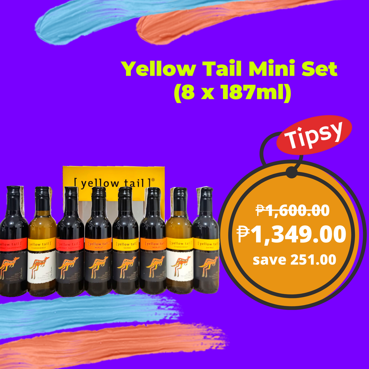 Yellow Tail Mini Set (8 x 187ml) – Tipsy